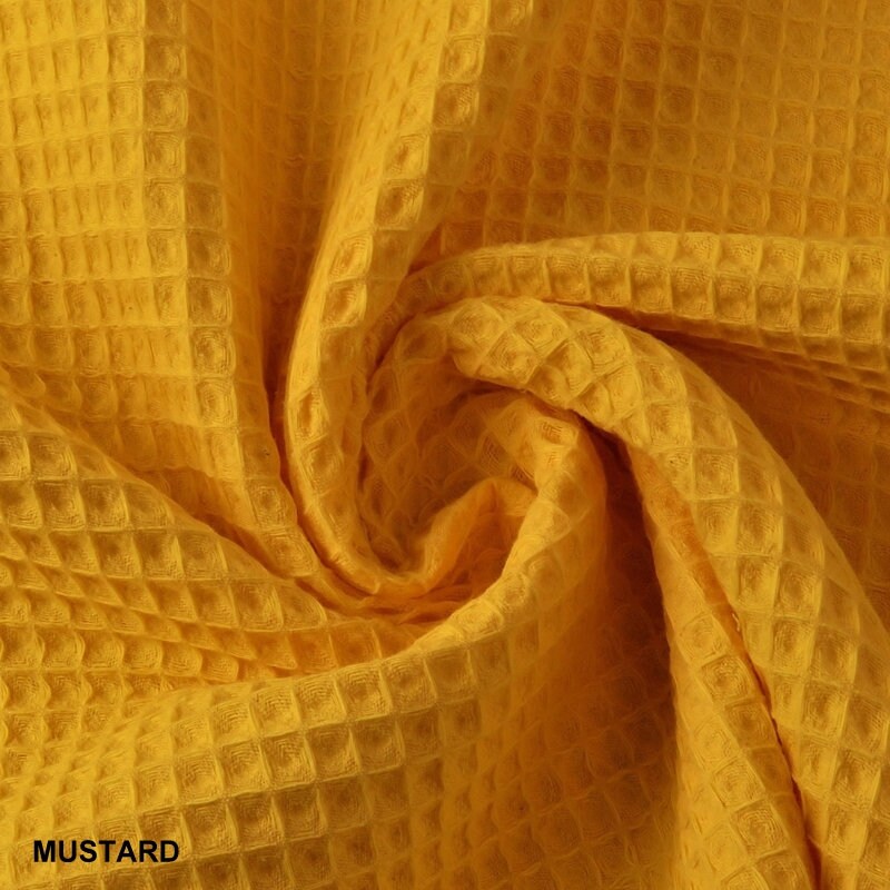Waffle Cotton Fabric, Cotton Waffle, Waffle Pique, Waffle Weave Cotton ...