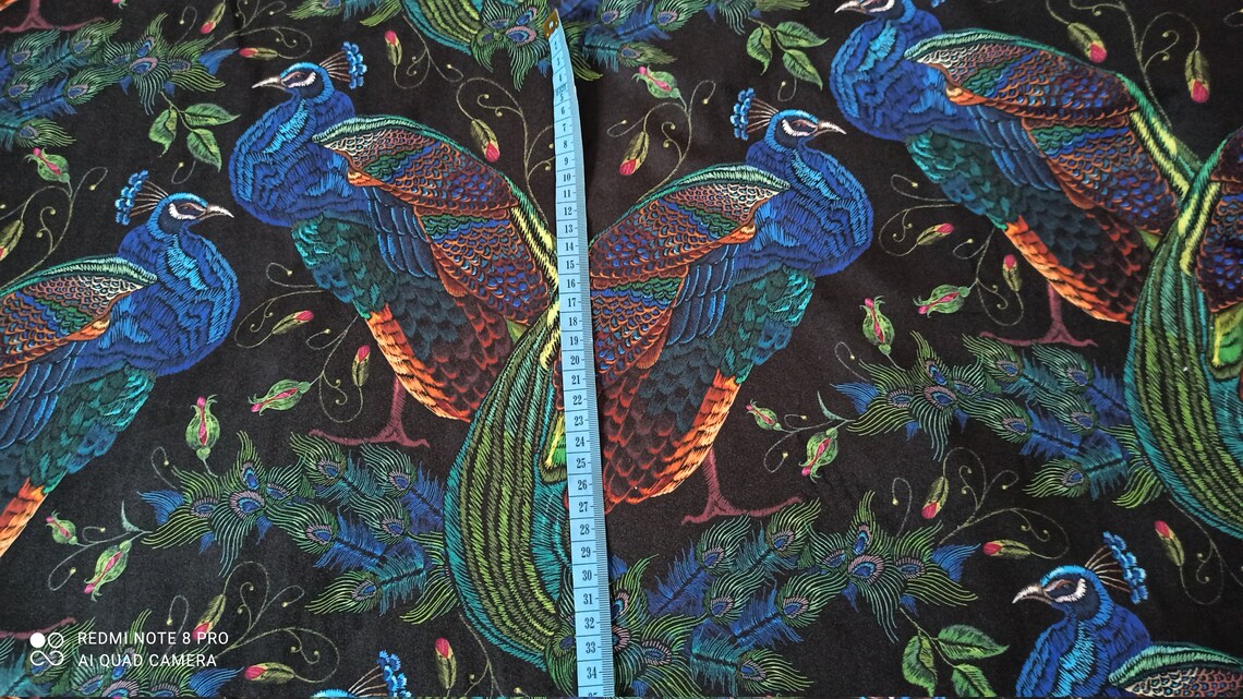 1 Meter Peacock Italian Velvet Fabric Upholstery Velvet - Etsy