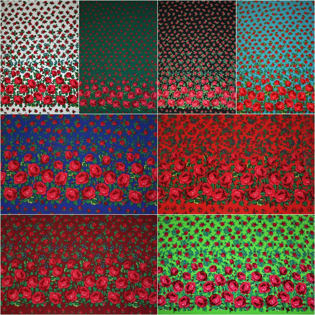 Polish Folk Farbic, Highlander Flowers Pattern, Folklore, Cleo Motif ...