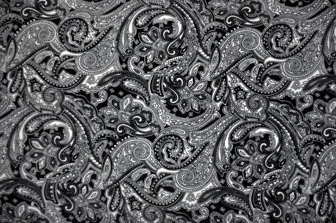 Kelly Crepe Fabric, Turkish Ethnic Folk Fabric, Ethnic Pattern, Paisley ...