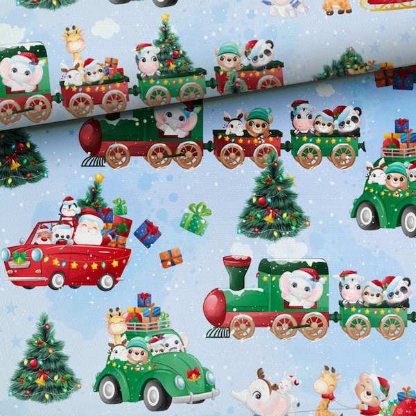 Christmas Knit Fabric - Etsy