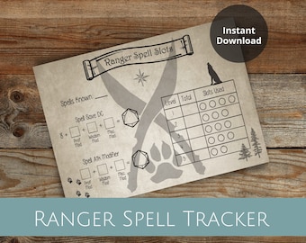 Dnd 5e Ranger Tracker - Etsy