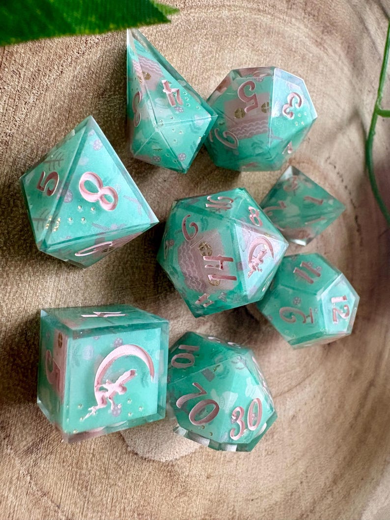The Dreamer's Grove Dice Set | Cottagecore | Mushrooms | Handmade | Dnd ...