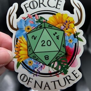 Force of Nature Sticker Dnd Sticker D&D Sticker Nerd Sticker TTRPG ...