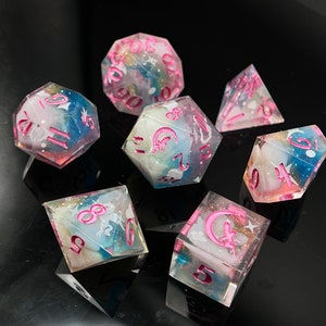 Sailor Moon Inspired Dice Set Handmade Dice Dnd TTRPG - Etsy
