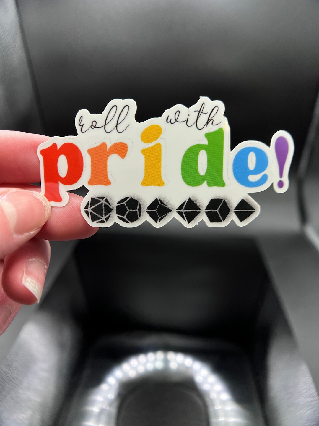 Roll With Pride! Sticker | Dnd Sticker | LGBTQ+ Sticker | Holo Stickers ...