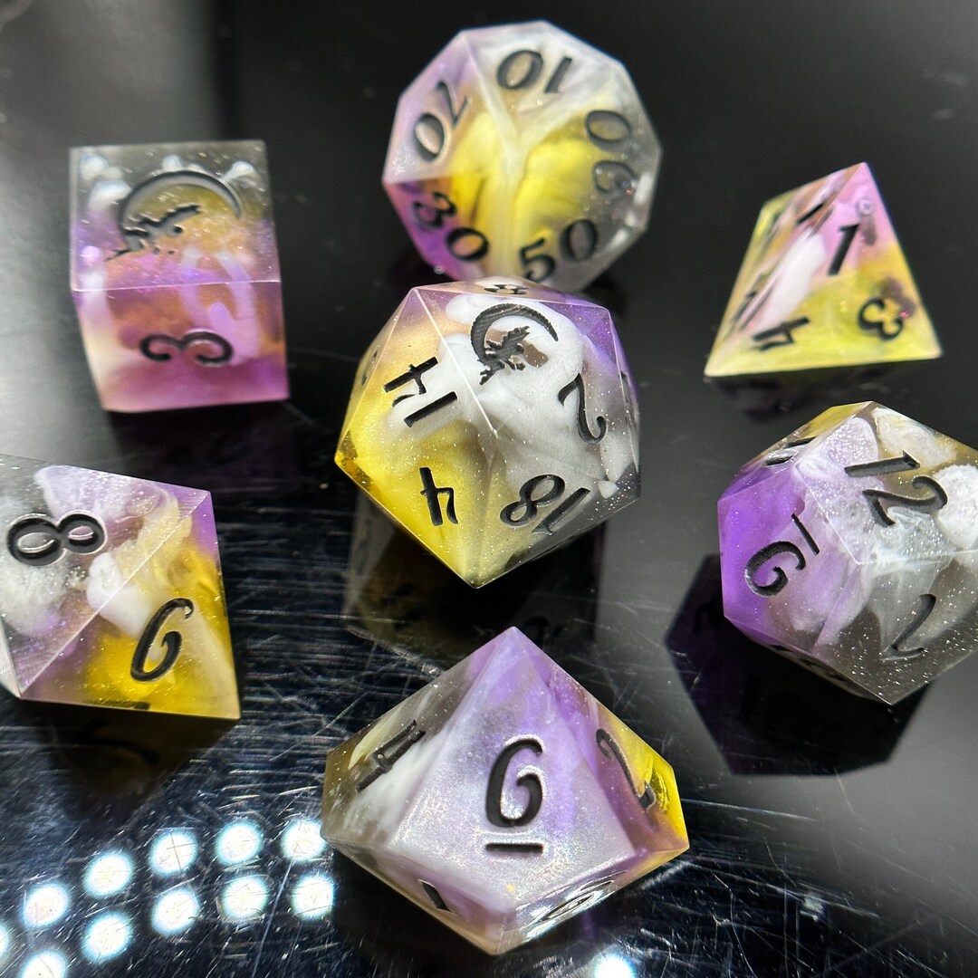 Fusion Dice Set Nonbinary Inspired Dice Handmade Dice - Etsy
