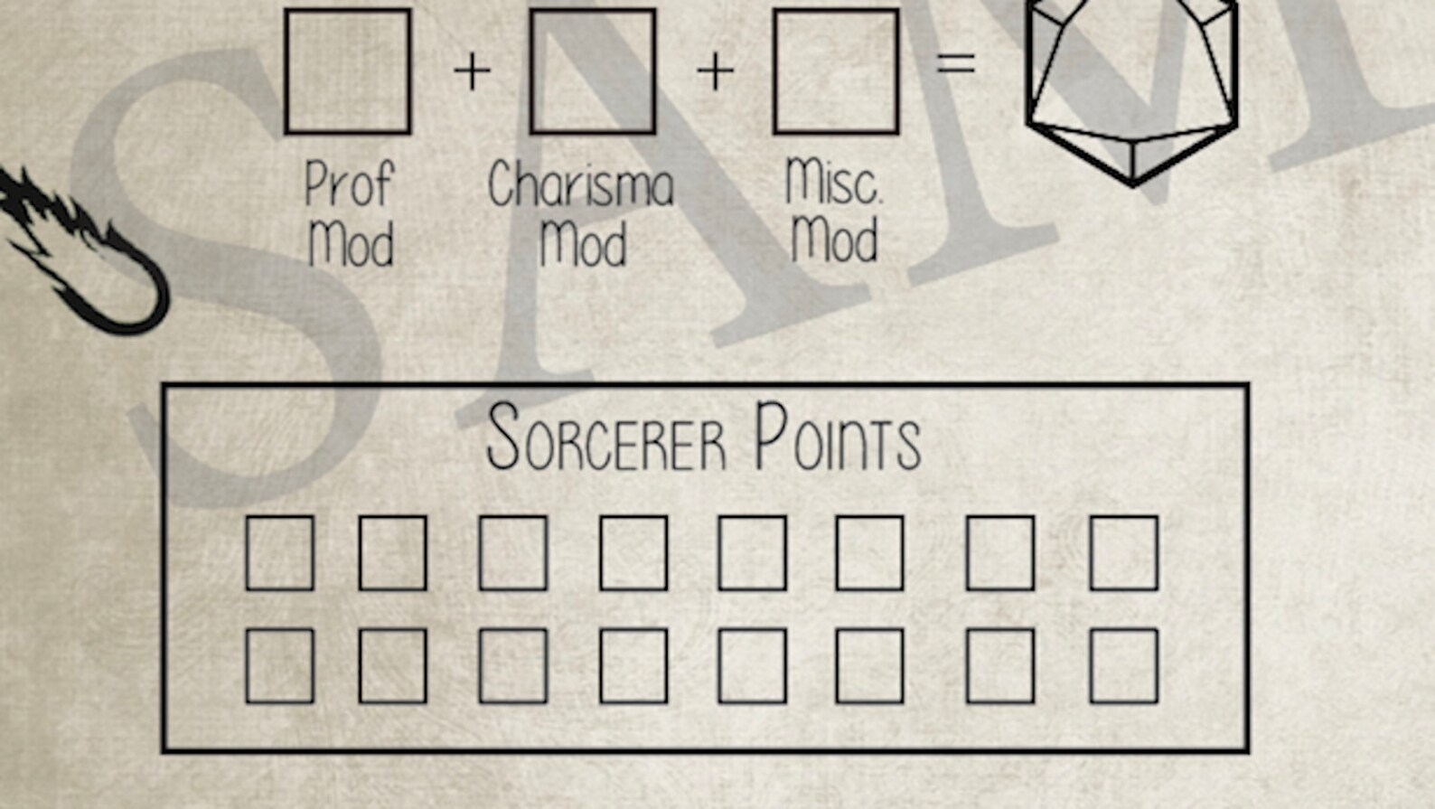 Sorcerer Spell Tracker Dnd Spell Slot Tracker Spell | Etsy