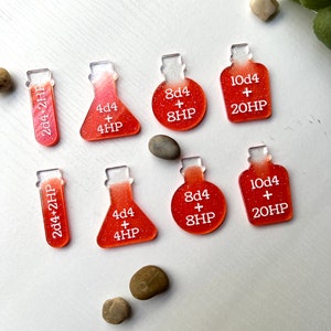 DND Potion of Healing Tokens Healing Potions Handmade | Etsy