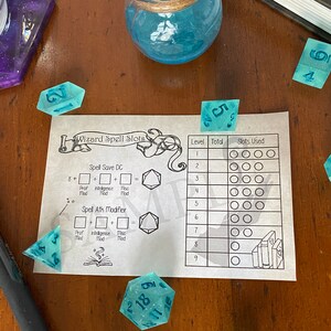 Dnd Spell Tracker Bundle by Class | Dnd Spell Slot Tracker | Spell ...