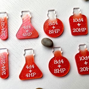 DND Potion of Healing Tokens Healing Potions Handmade | Etsy