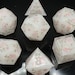 Victorian Rose Dice Set Rose Dice Floral Dice Handmade Resin Dice Set ...