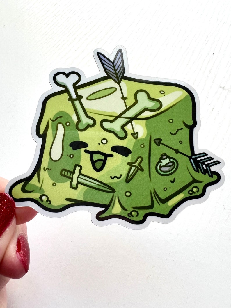 Gelatinous Cube Sticker Dnd Gifts Mythical Creature - Etsy