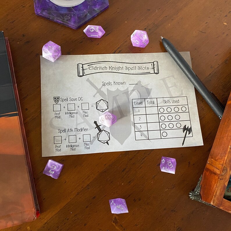 Dnd Spell Tracker Bundle by Class Dnd Spell Slot Tracker - Etsy Australia