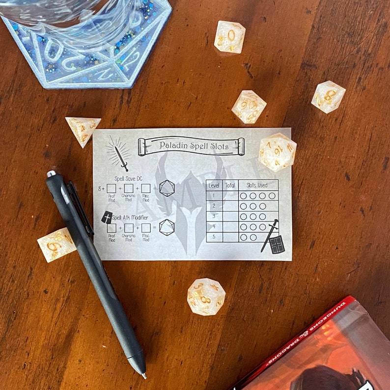 Dnd Spell Tracker Bundle by Class Dnd Spell Slot Tracker - Etsy