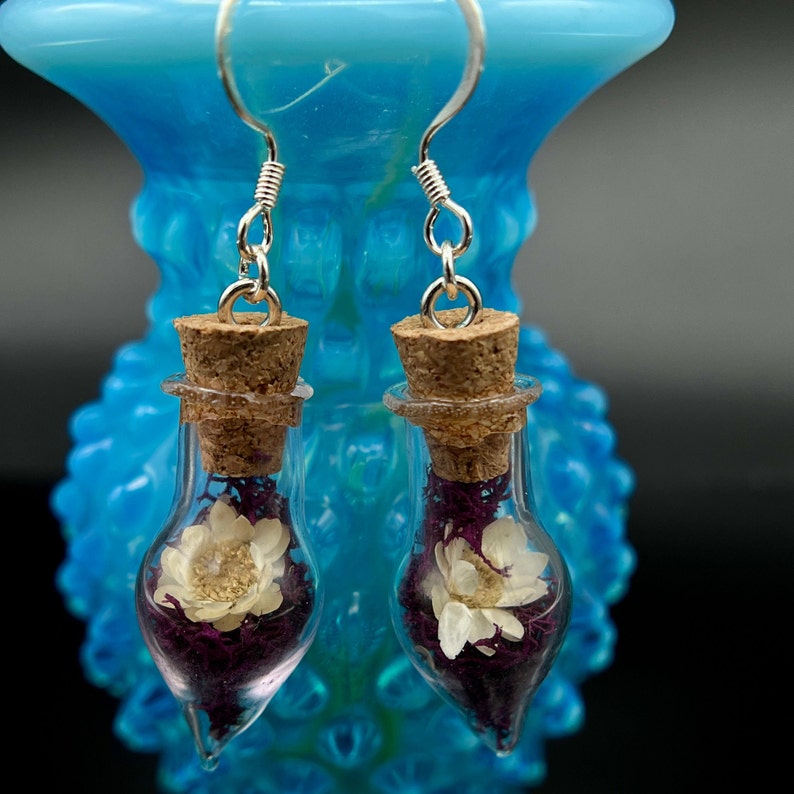 Moss Vial Earrings Cottage Core Goblin Core Witch Core - Etsy