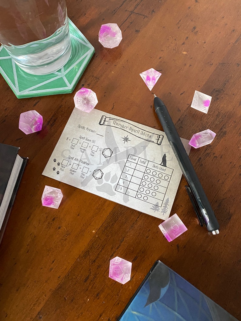 Ranger Spell Tracker Dnd Spell Slot Tracker Spell Tracker | Etsy