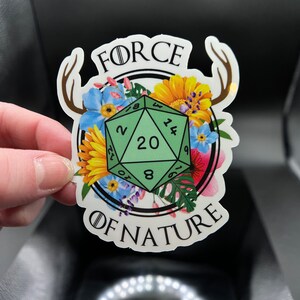 Force of Nature Sticker Dnd Sticker D&D Sticker Nerd Sticker TTRPG ...