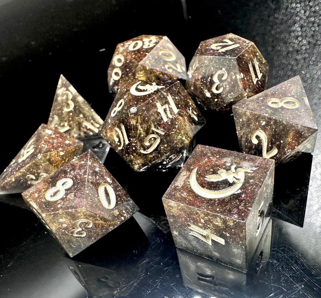 Sneak Attack Rogue 8pc Dice Set Color Shift Dice Handmade Dice Dnd ...