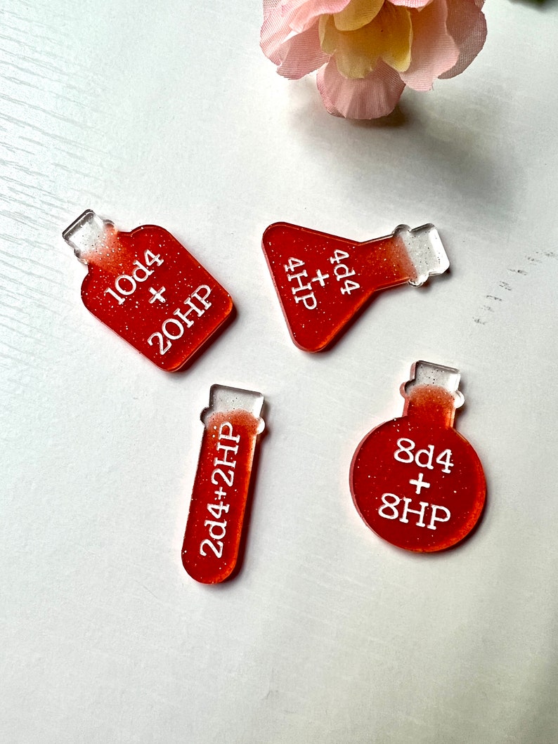 DND Potion of Healing Tokens Healing Potions Handmade | Etsy