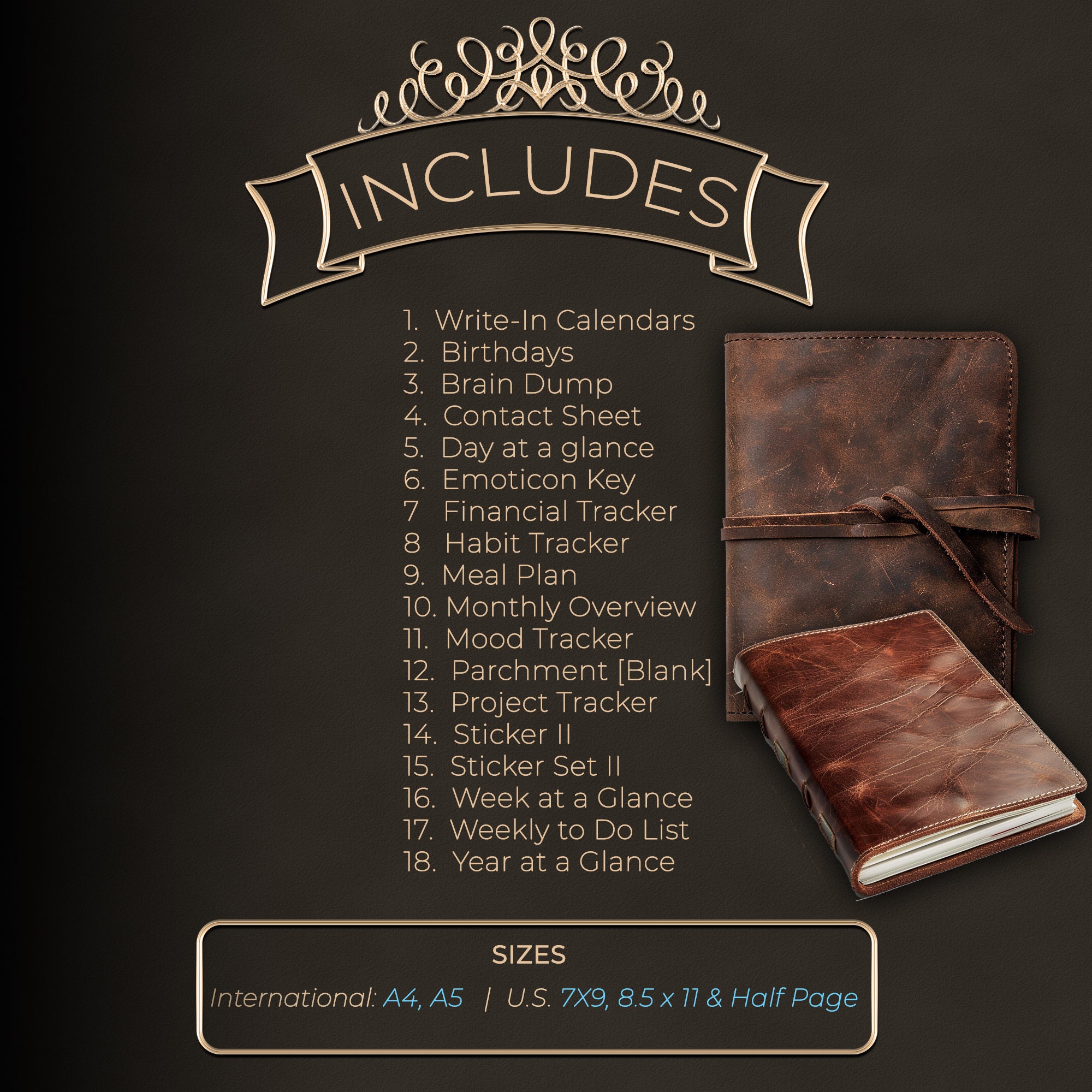 Victorian Daily Planner, Vintage Printable Planner Pages, Stickers ...