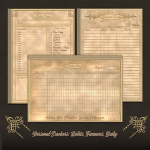 Victorian Daily Planner, Vintage Printable Planner Pages, Stickers ...