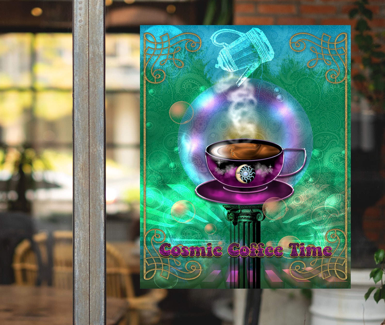Instant Download Psychedelic Coffee Art Boho Print Digital - Etsy