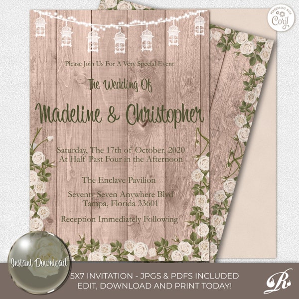 Hanging Light Invite - Etsy