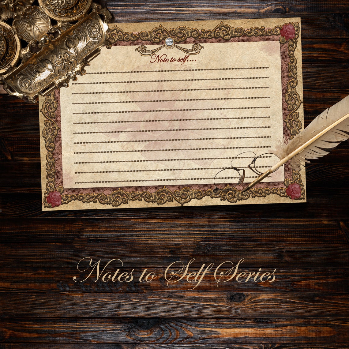 Victorian Vintage Note Card Set for Use in Junk Journals or Bullet ...