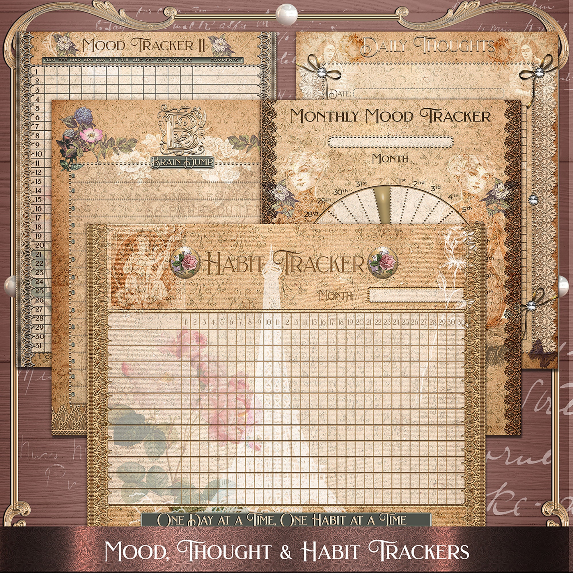 Vintage Ephemera Planner Kit Vintage Victorian Printable - Etsy