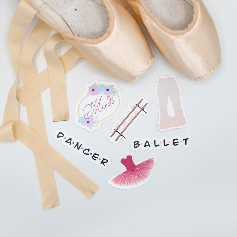Ballet Sticker Pack 3 Bunhead Collection Ballerina Water-resistant - Etsy