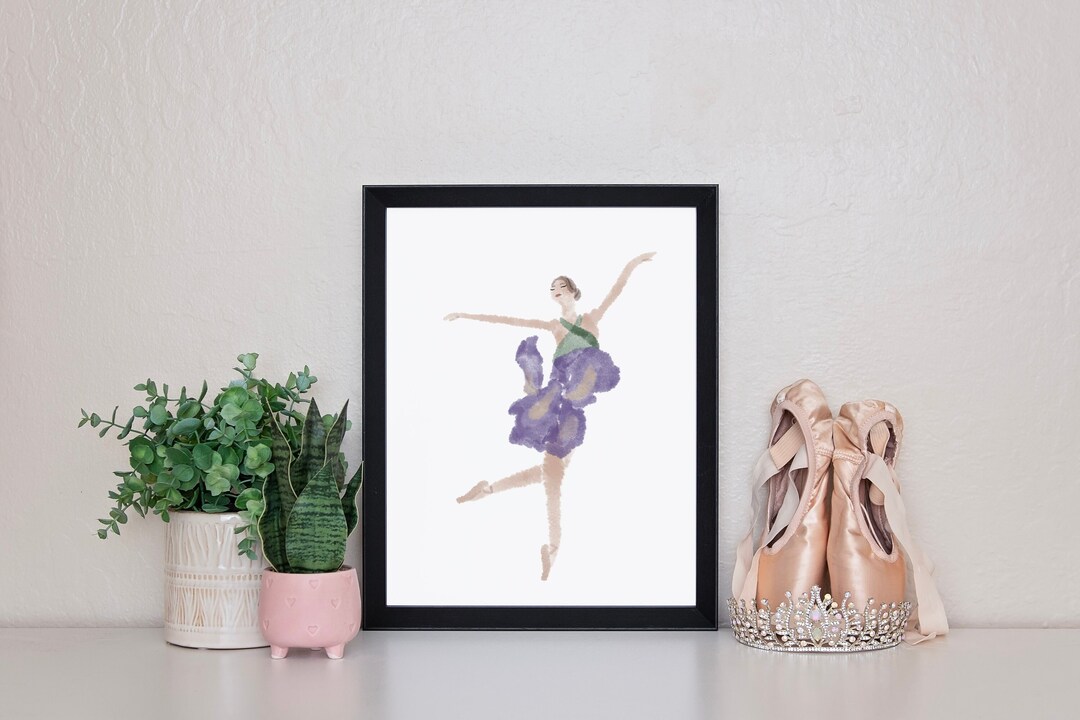 Iris Ballerina - "waltz of the Flowers" | Ballet Watercolor Print ...