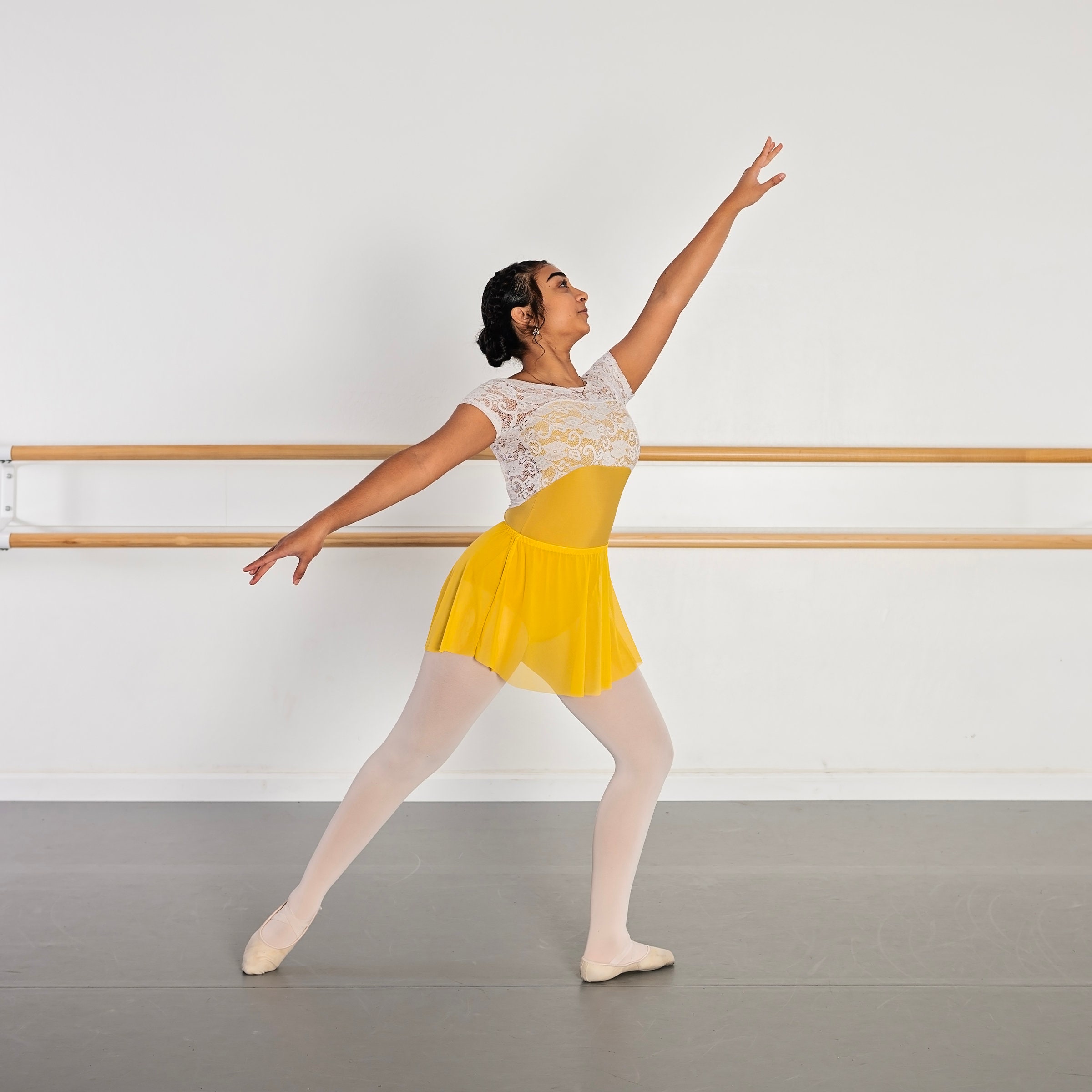 Etude in "gamzatti" | Pull-on Mesh Ballet Skirt | Daisyleo Dancewear - Etsy