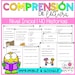 Printable Reading Comprehension | Comprension De Lectura | Nivel ...