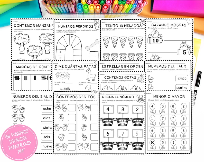 Printable Summer Packet Review in Spanish | Libro De Repaso De Español ...
