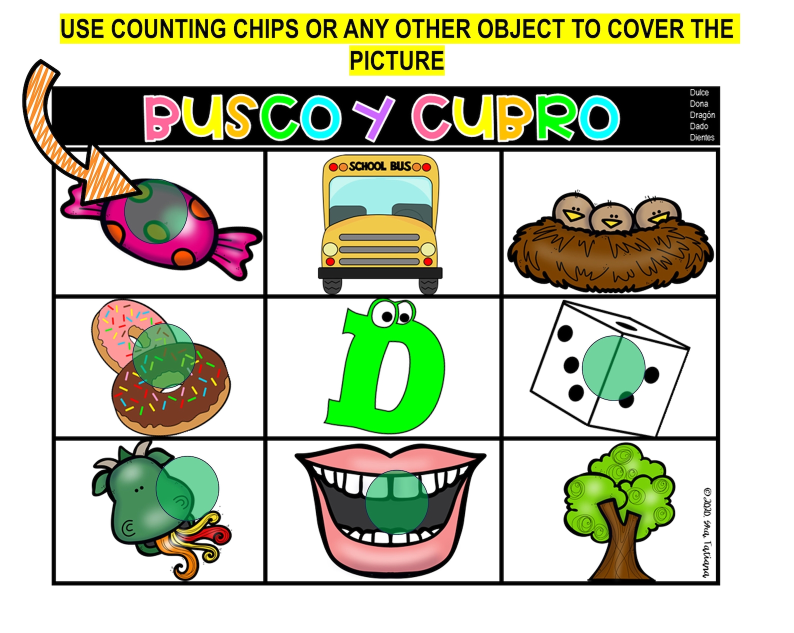 El Alfabeto| Busco Y Cubro | Sonidos Iniciales | Spanish Alphabet ...