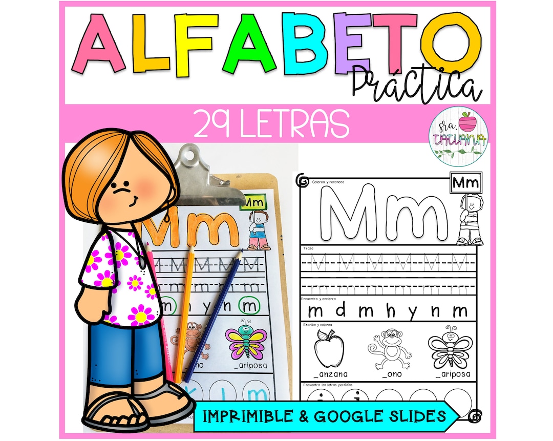 Printable Spanish Alphabet Worksheets | Actividades Para El Alfabeto ...