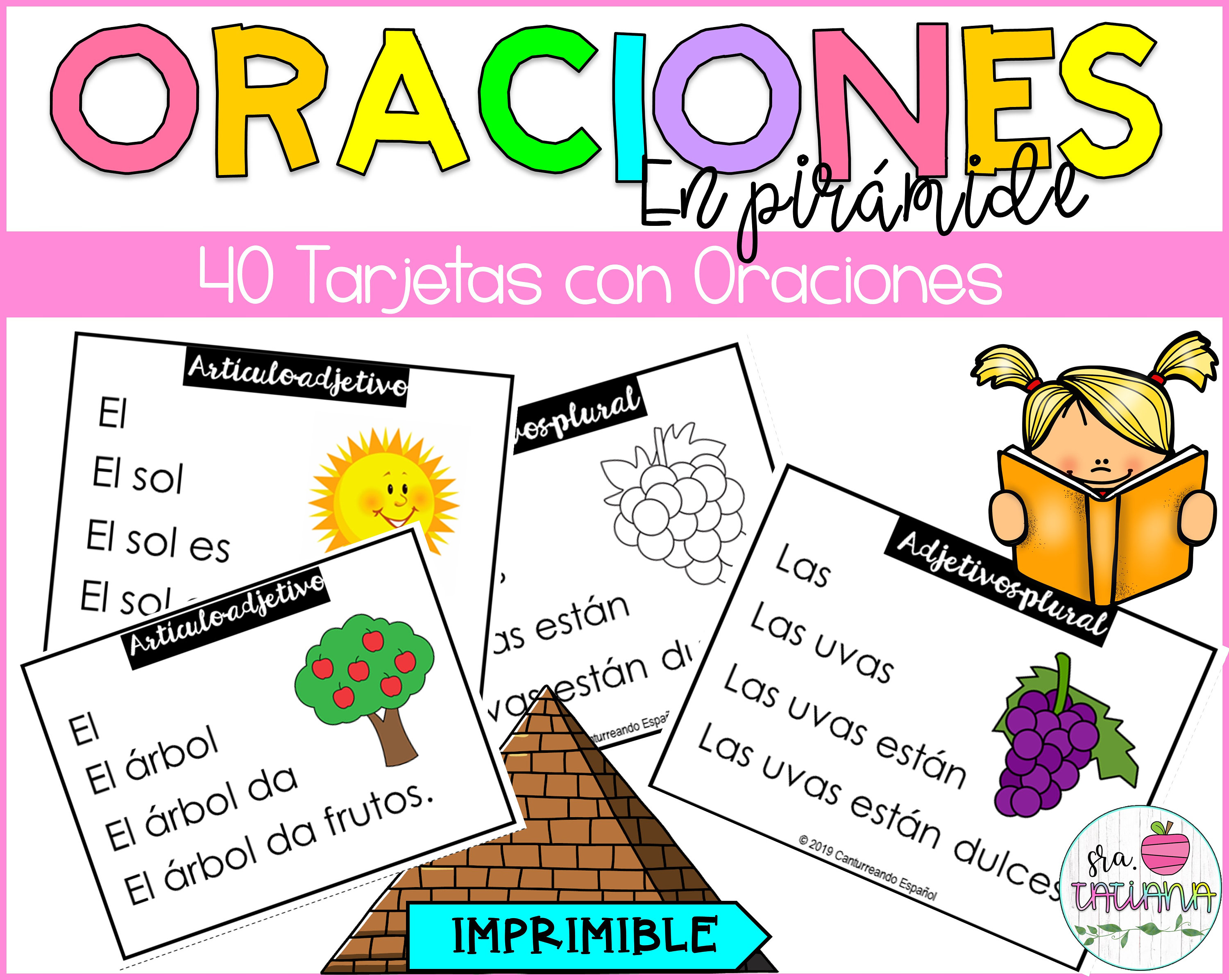 Printable Spanish Fluency Pyramids Oraciones En Pirámide - Etsy