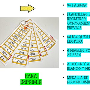 Printable Spanish Reading Fluency | Bloques De Lectura Por Niveles ...
