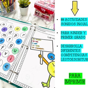 Printable Las Vocales | Sonidos Iniciales | Spanish Worksheets ...
