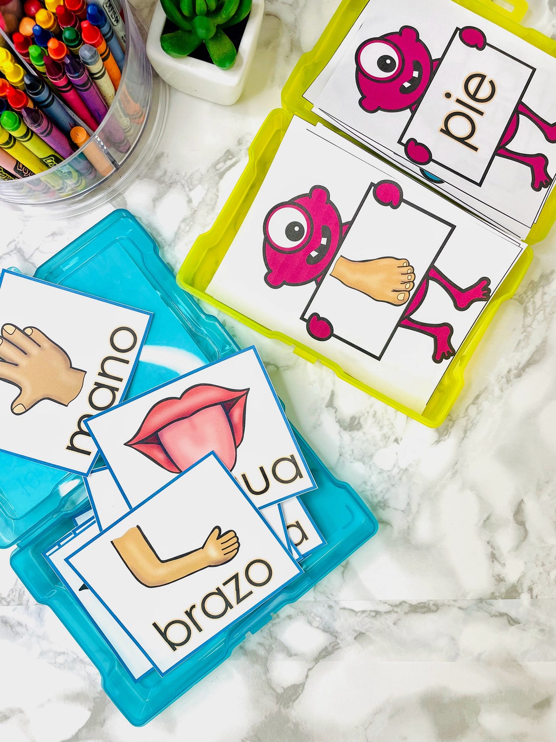 Printable Las Partes Del Cuerpo Body Parts in Spanish Spanish for Kids ...