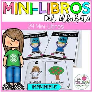 Printable Alphabet Mini Books in Spanish | Mini Libros Del Alfabeto ...