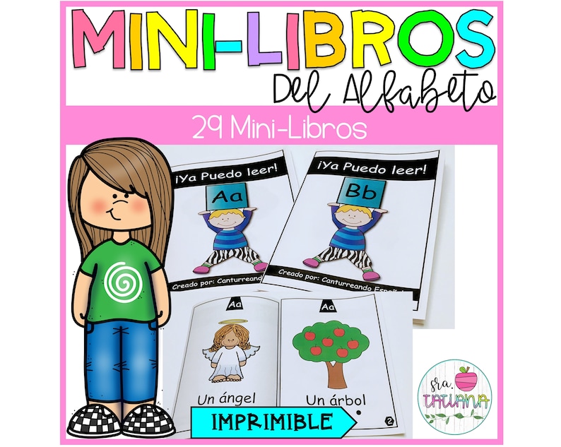 Printable Alphabet Mini Books in Spanish | Mini Libros Del Alfabeto ...
