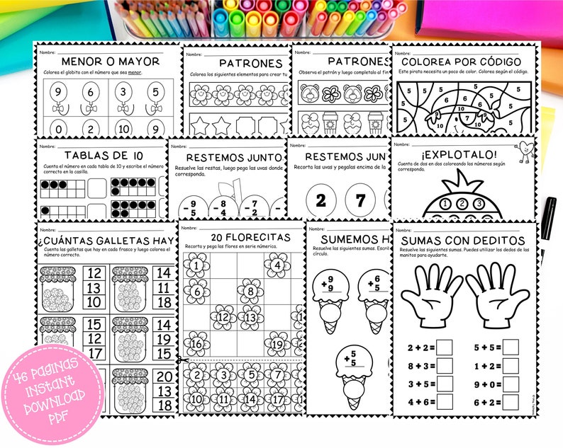 Printable Summer Packet Review in Spanish Libro De Repaso De Español Y ...