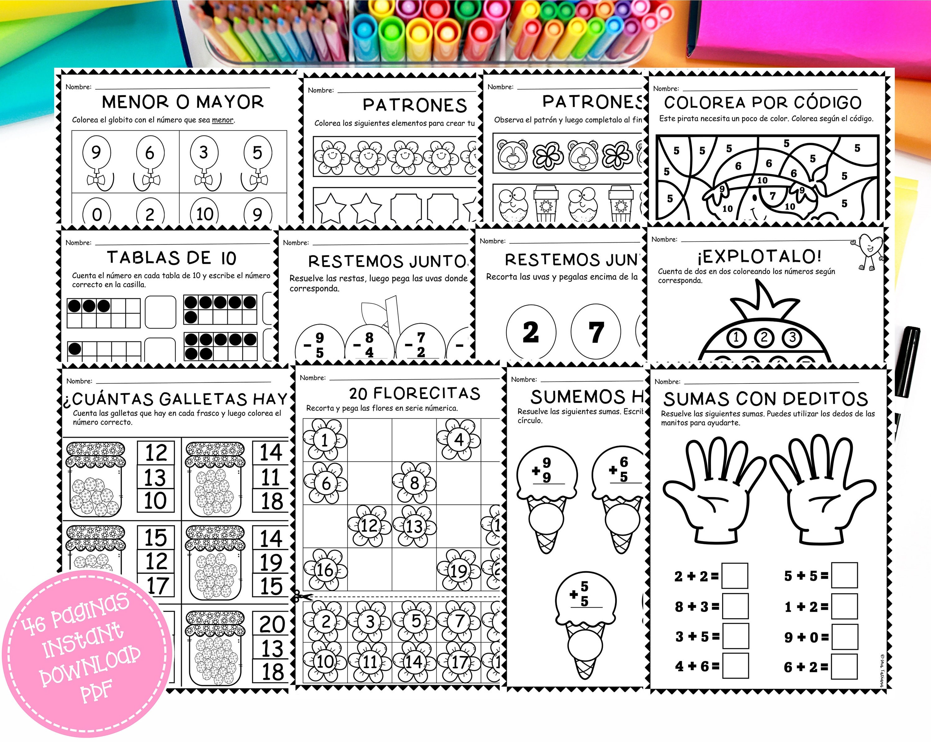 Printable Summer Packet Review in Spanish Libro De Repaso De Español Y ...