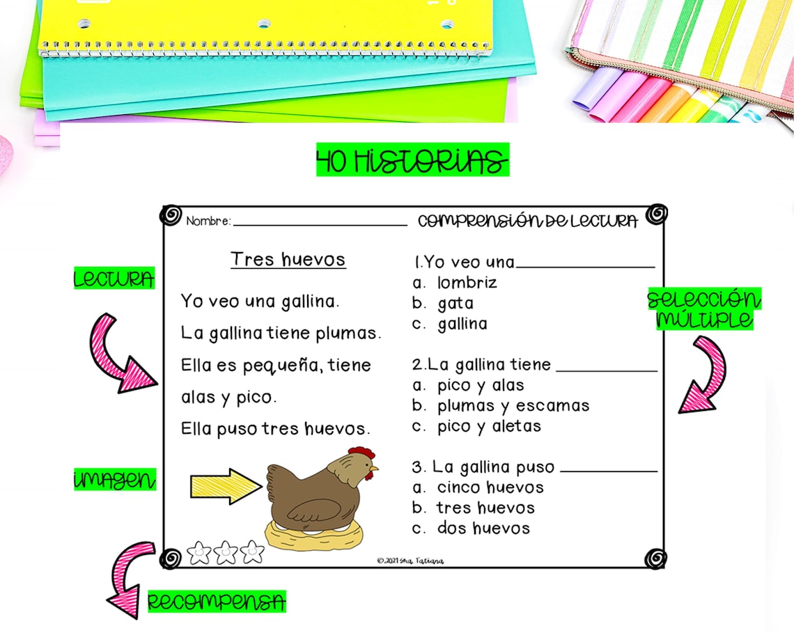 Printable Reading Comprehension | Comprension De Lectura | Nivel ...