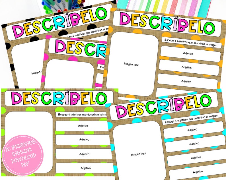 Spanish Descriptions | Descripciones En Español | Adjetivos ...