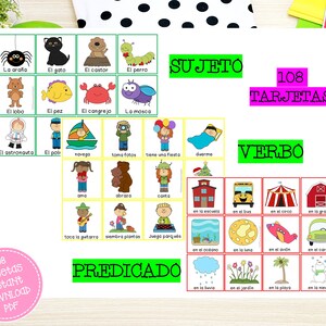 Silly Sentences in Spanish | Formando Oraciones Tontas | Oraciones ...