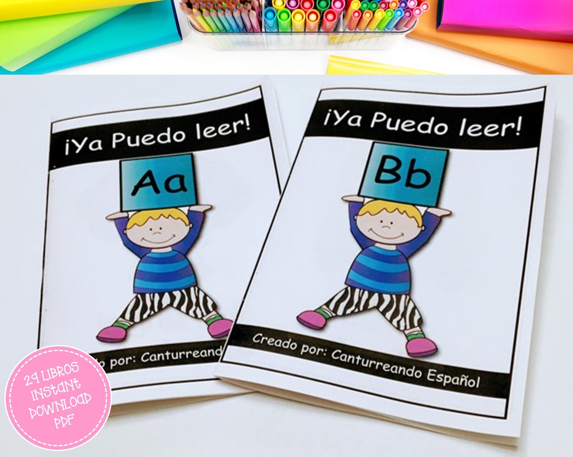 Printable Alphabet Mini Books in Spanish Mini Libros Del Alfabeto ...