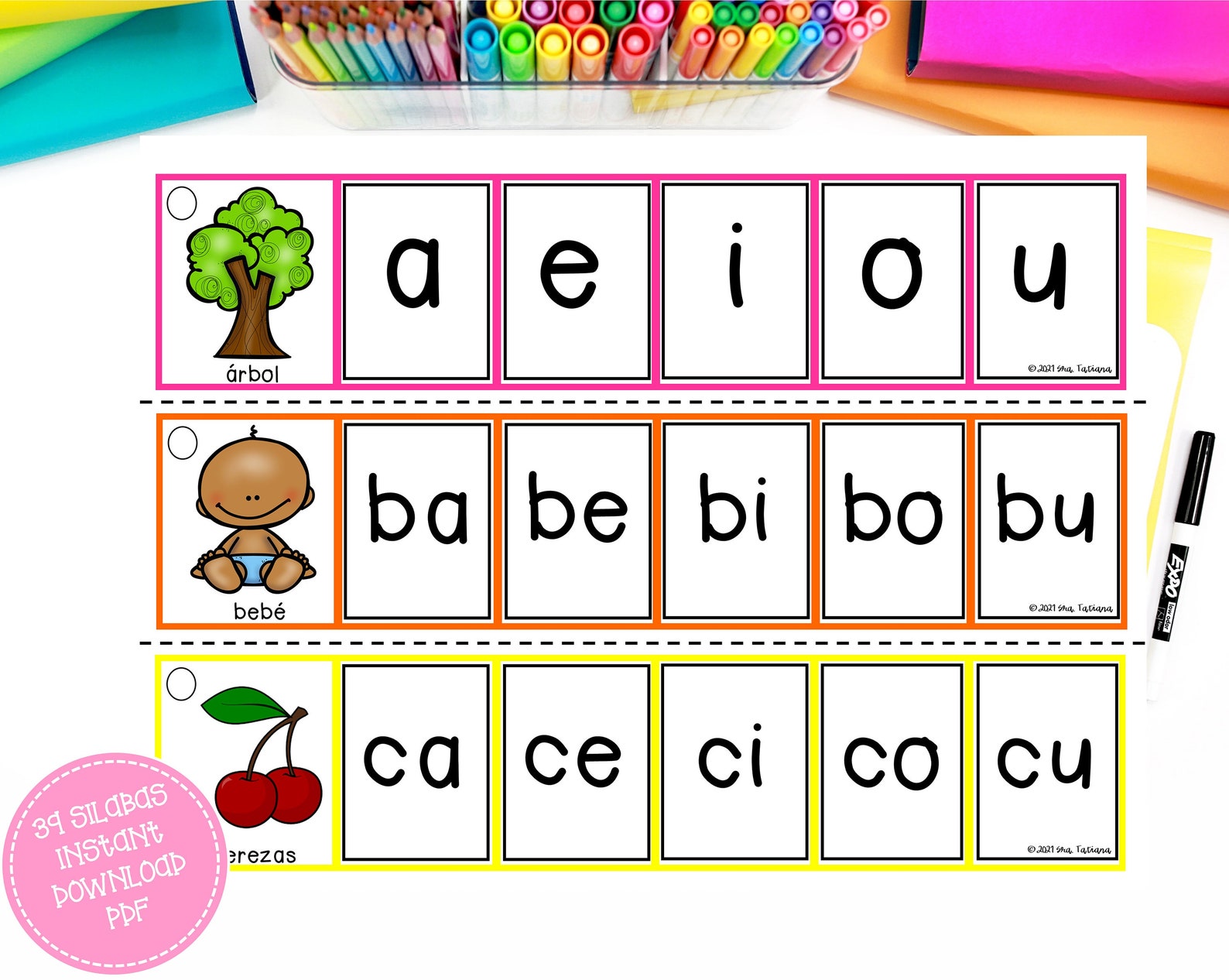 Llavero De Silabas | Silabas Simples Y Trabadas | Learn Spanish ...